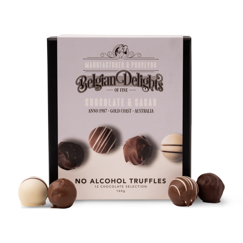 No Alcohol Truffles 12pc – Belgian Delights
